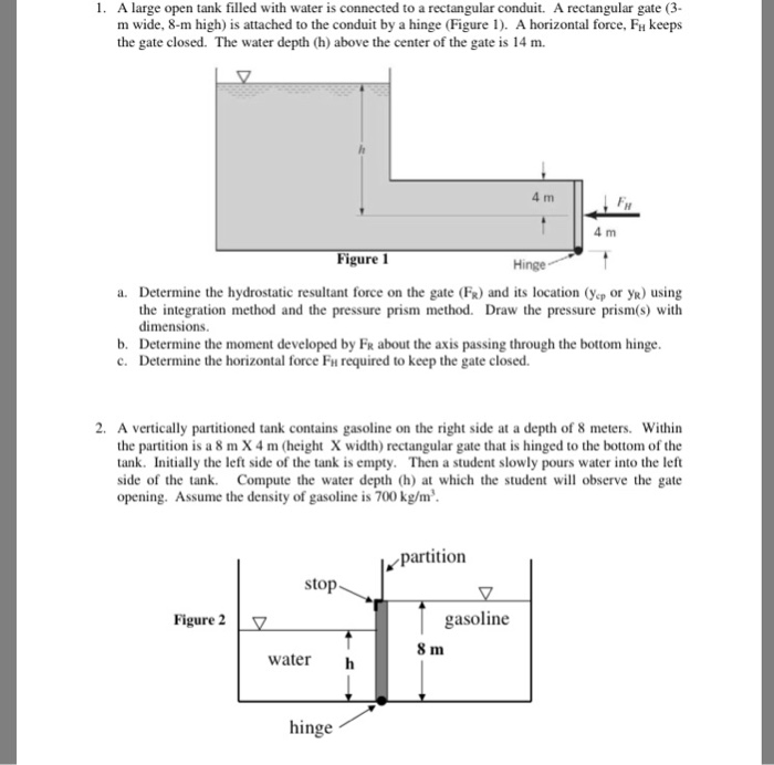 Solved A large open tank filled with water is connected to a | Chegg.com