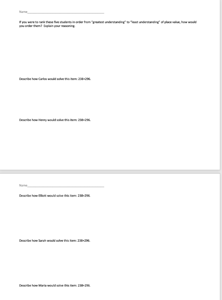 Solved Here are five student strategies for the addition | Chegg.com