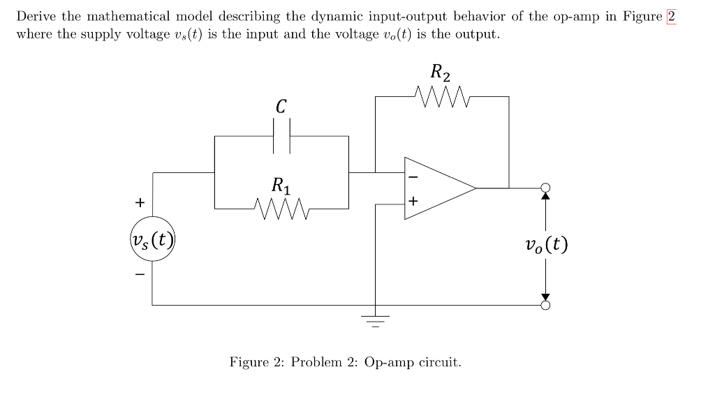 Solved Derive the mathematical model describing the dynamic | Chegg.com