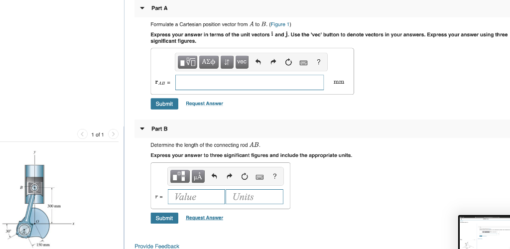 Solved Part A Formulate A Cartesian Position Vector From A