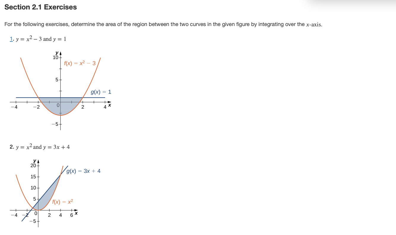 Solved For the following exercises, determine the area of | Chegg.com