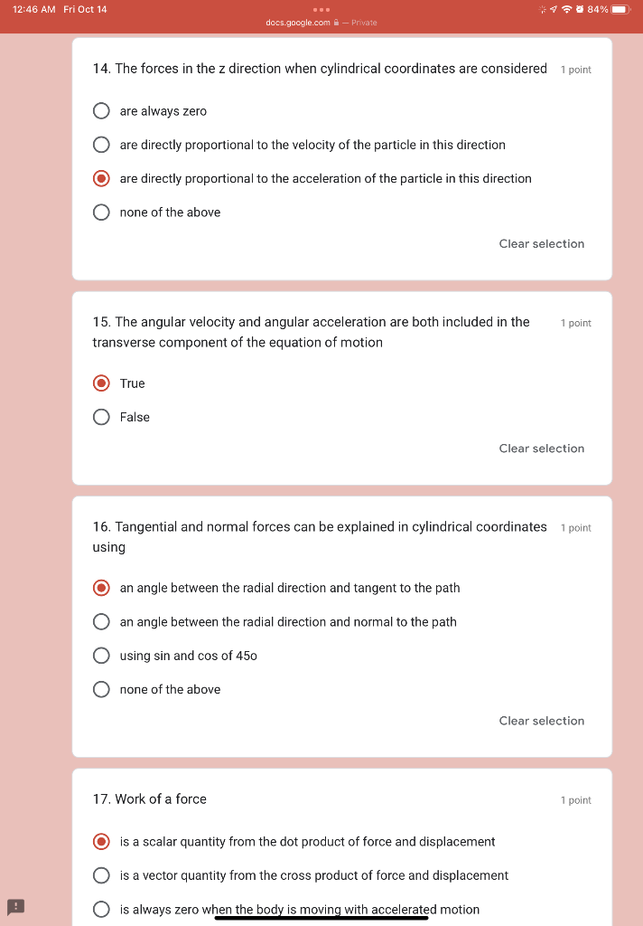 Solved 1. A relative position vector 1 point always has its | Chegg.com