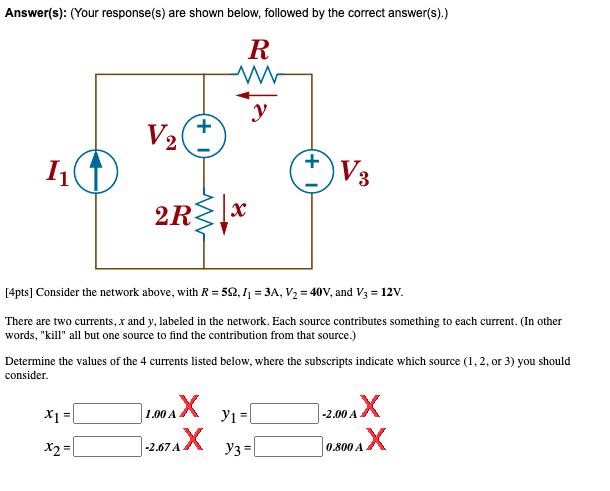 Solved Answer(s): (Your response(s) are shown below, | Chegg.com