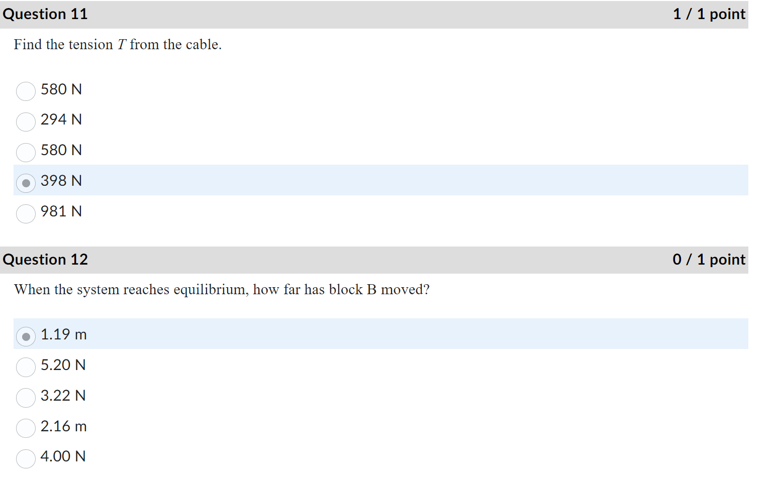 Solved Questions 10-12 Information: A small block (S) of | Chegg.com