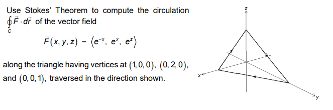 Solved Use Stokes' Theorem to compute the circulation ∮CF⋅dr | Chegg.com