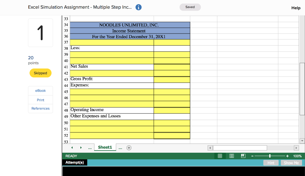 Solved Help! And plus show formula on excel to show work on | Chegg.com