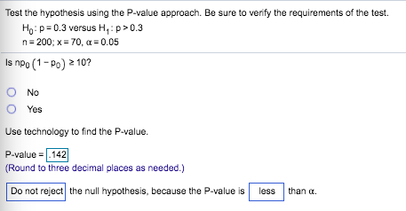 Solved Test the hypothesis using the P-value approach. Be | Chegg.com