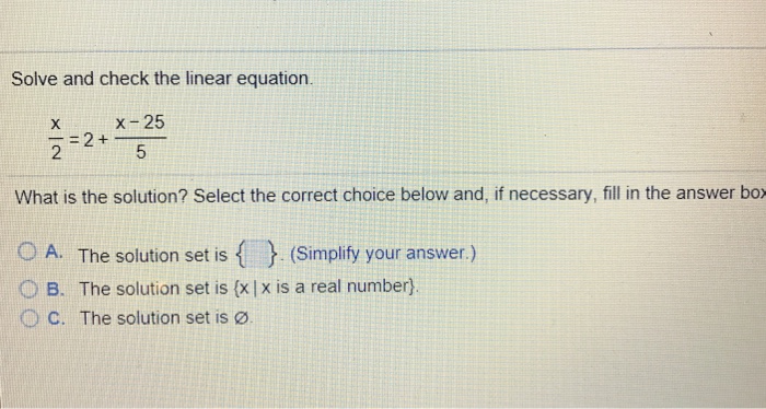 Solved Solve and check the linear equation. x/2 = 2 + x - | Chegg.com