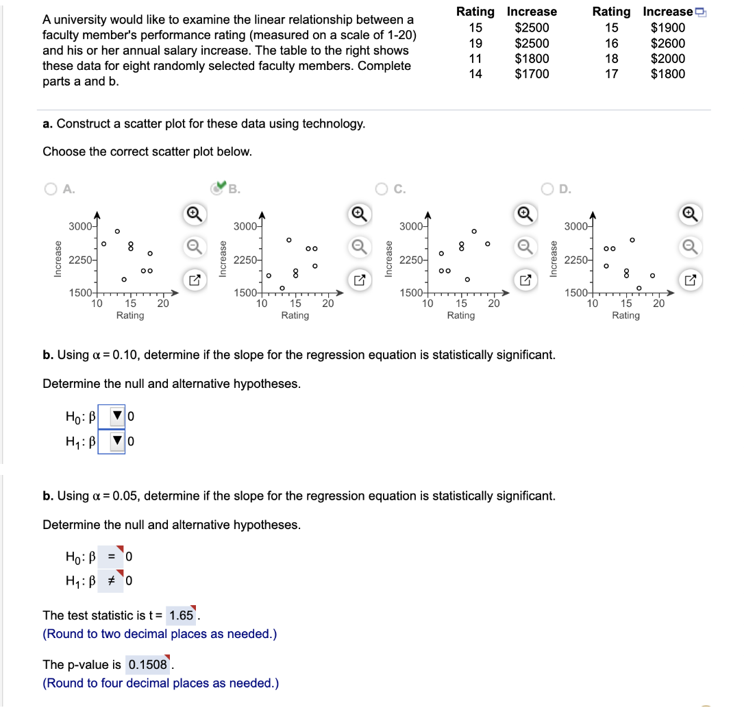 Solved A university would like to examine the linear | Chegg.com