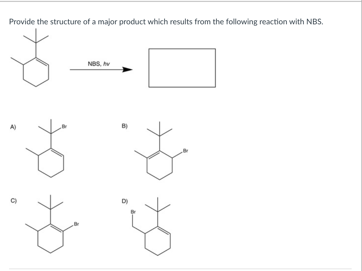 Solved Provide the structure of a major product which | Chegg.com