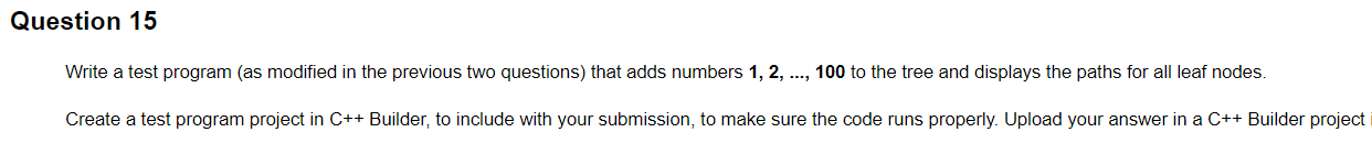 Solved Write a test program (as modified in the previous two | Chegg.com
