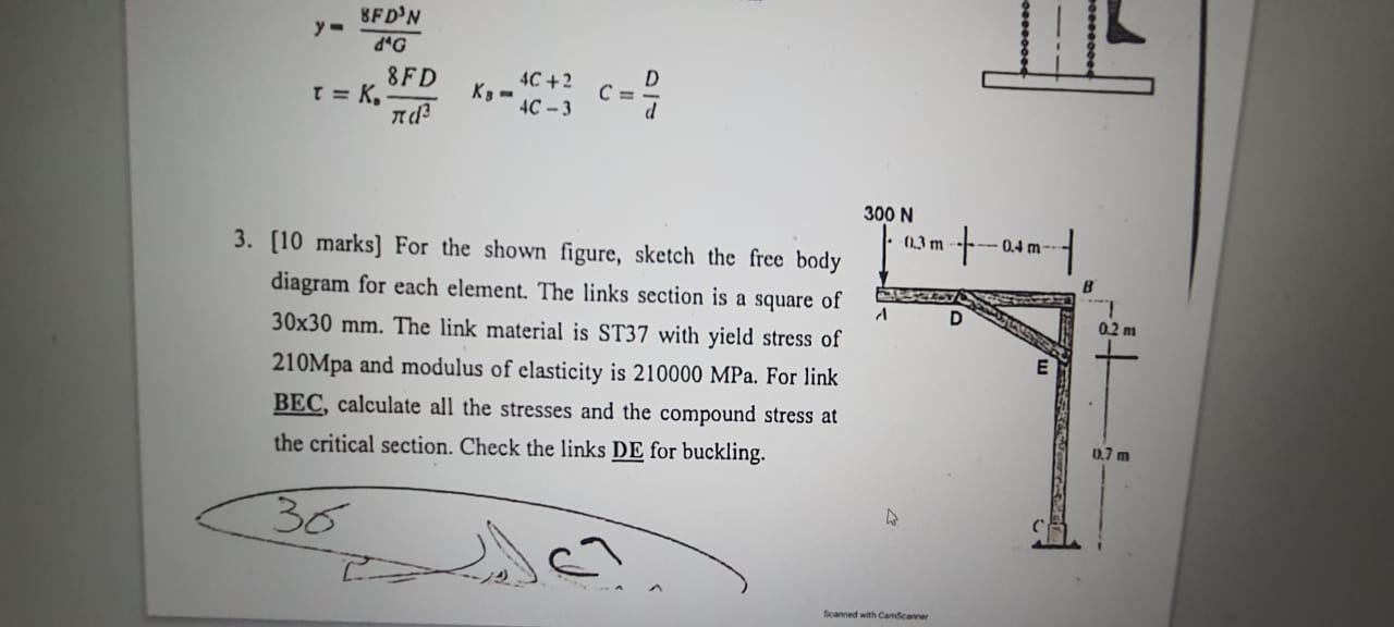Solved 8FD'N y- d'G 8FD I = K. π/ 4C +2 K3 - D CE d 4C - 3 | Chegg.com