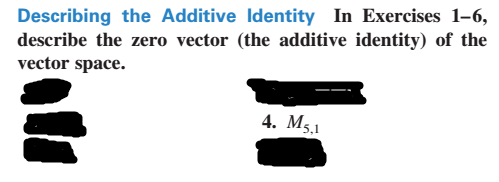 Solved Describing the Additive Identity In Exercises 1-6, | Chegg.com