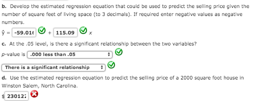 b. Develop the estimated regression equation that | Chegg.com