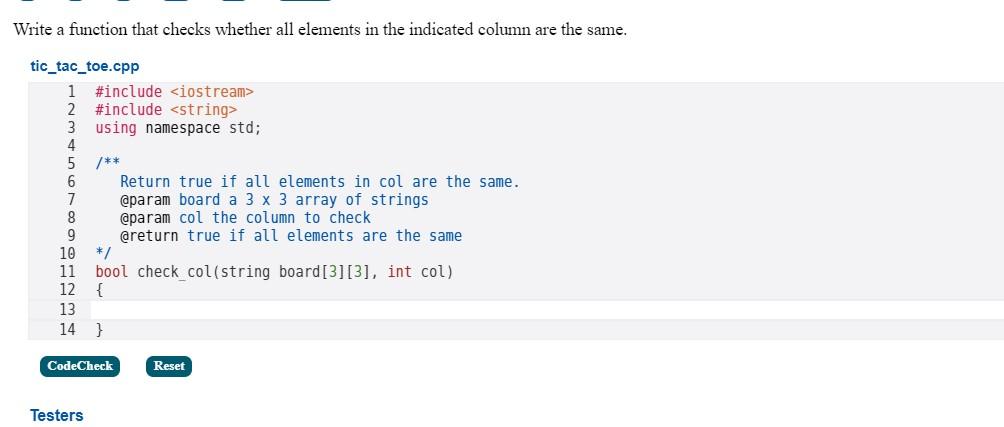 Solved \( \begin{array}{rl}\text { tic_tac_toe.cpp } \\ 1 & | Chegg.com