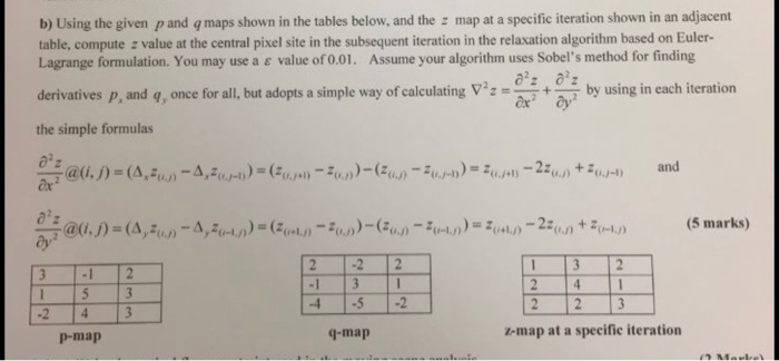 b) Using the given p and qmaps shown in the tables | Chegg.com