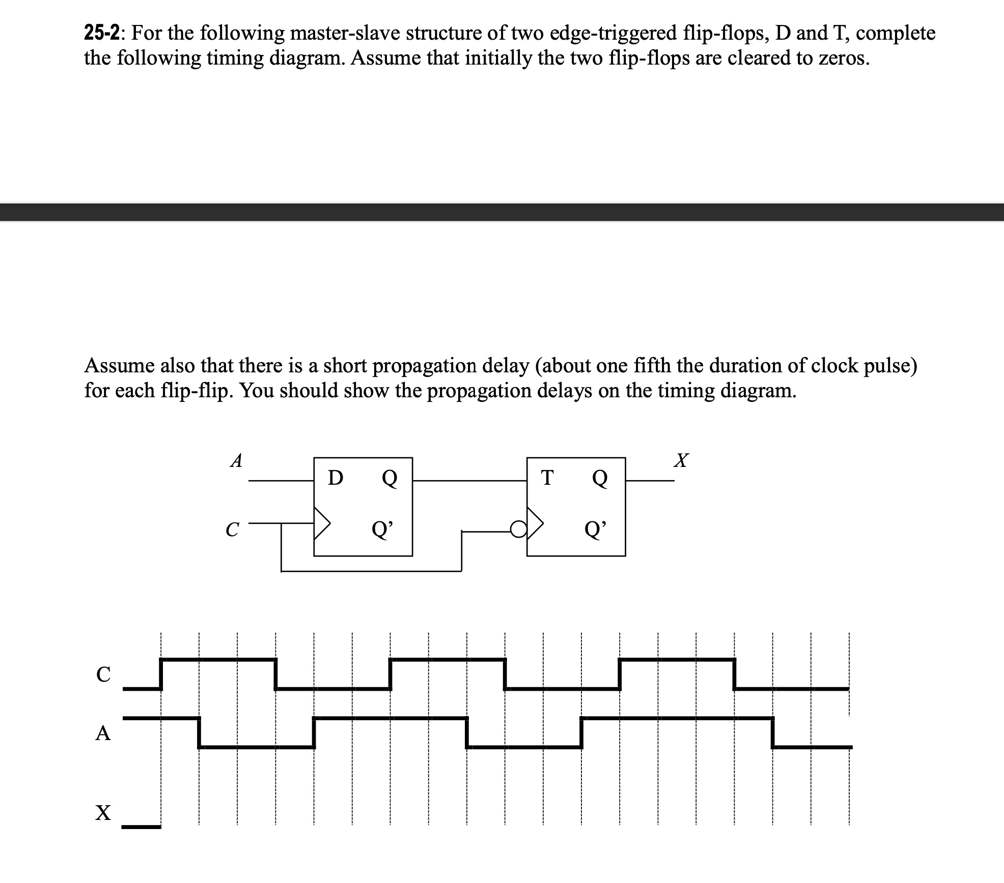 Solved 25-2: For the following master-slave structure of two | Chegg.com