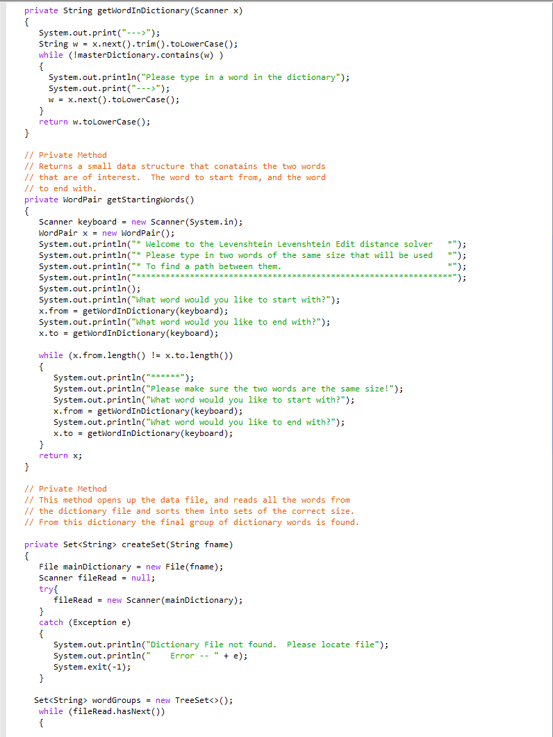 CS145 PROGRAMMING ASSIGNMENT LEVENSHTEIN DISTANCE | Chegg.com