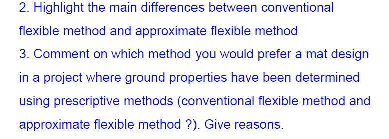 Solved 2. Highlight the main differences between | Chegg.com