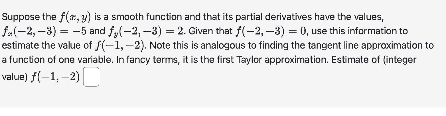 Solved Suppose the f(x,y) is a smooth function and that its | Chegg.com