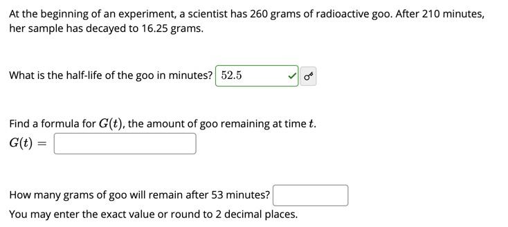 Solved At the beginning of an experiment, a scientist has | Chegg.com