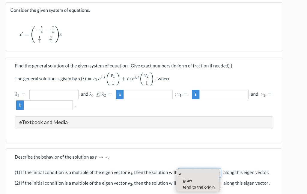 Solved Consider the given system of equations. x = 11 Find | Chegg.com