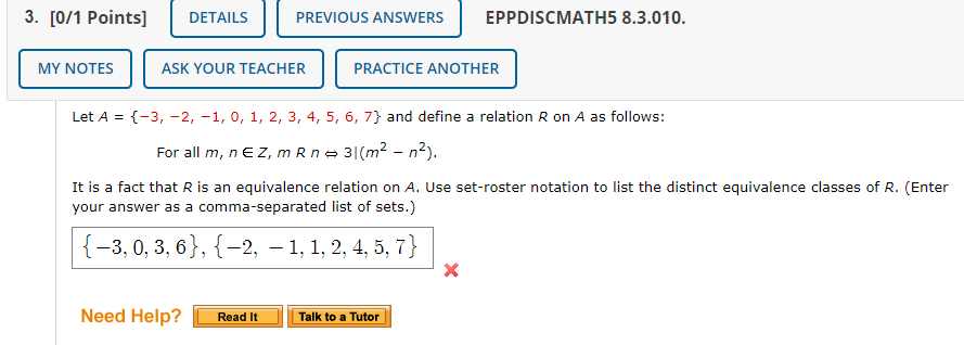 Solved 3. [0/1 Points] DETAILS PREVIOUS ANSWERS EPPDISCMATH5 | Chegg.com