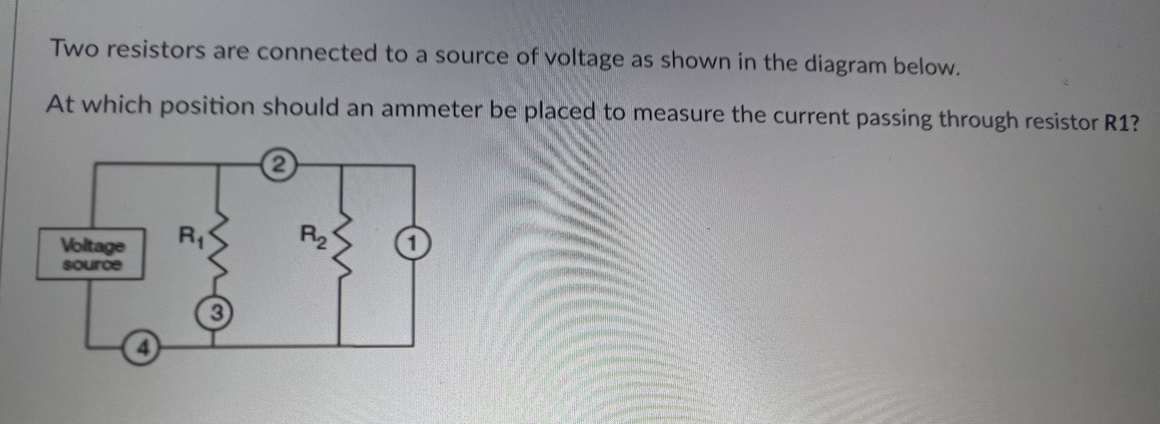 Solved Two resistors are connected to a source of voltage as | Chegg.com