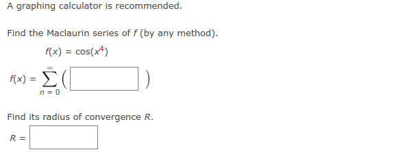 Solved A graphing calculator is recommended. Find the | Chegg.com