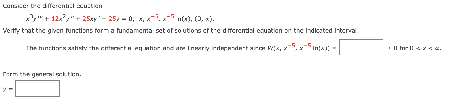 Solved Consider the differential equation | Chegg.com