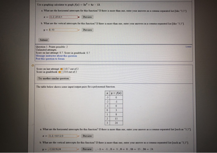 Solved Use a graphing calculator to graph f(x) = 3x + 1 - 13 | Chegg.com