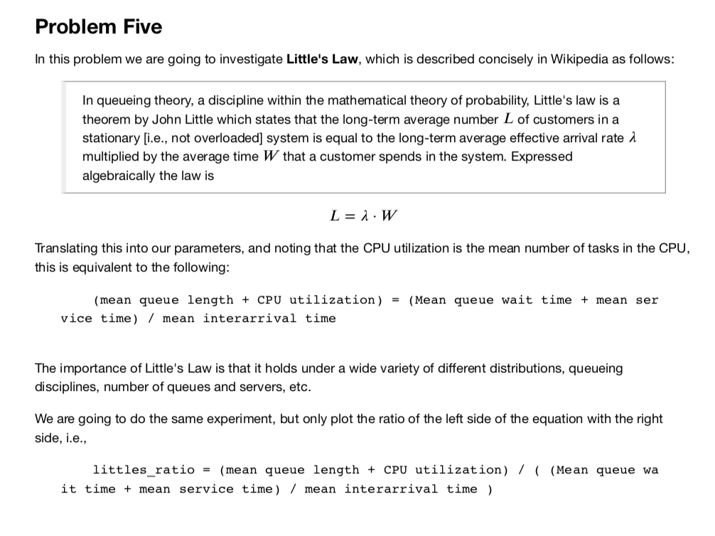 Problem Three Now we are going to run multiple trials | Chegg.com