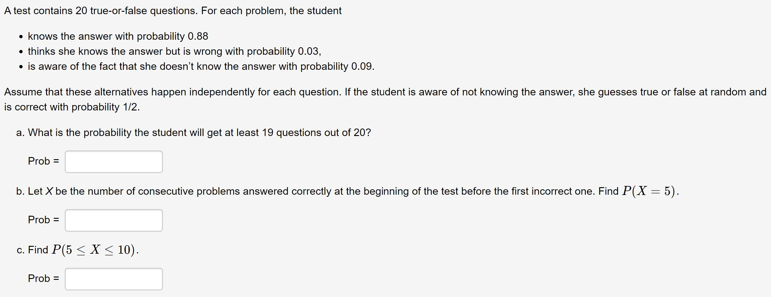Solved A Test Contains 20 True or false Questions For Each Chegg solved-a-test-contains-20-true-or-false-questions-for-each-chegg
