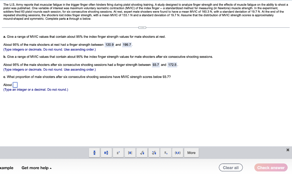 Solved mound-shaped and symmetric. Complete parts a through | Chegg.com
