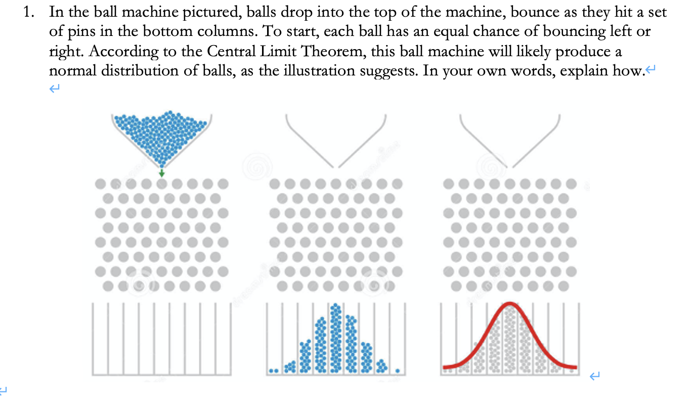 Solved 1. In the ball machine pictured, balls drop into the | Chegg.com