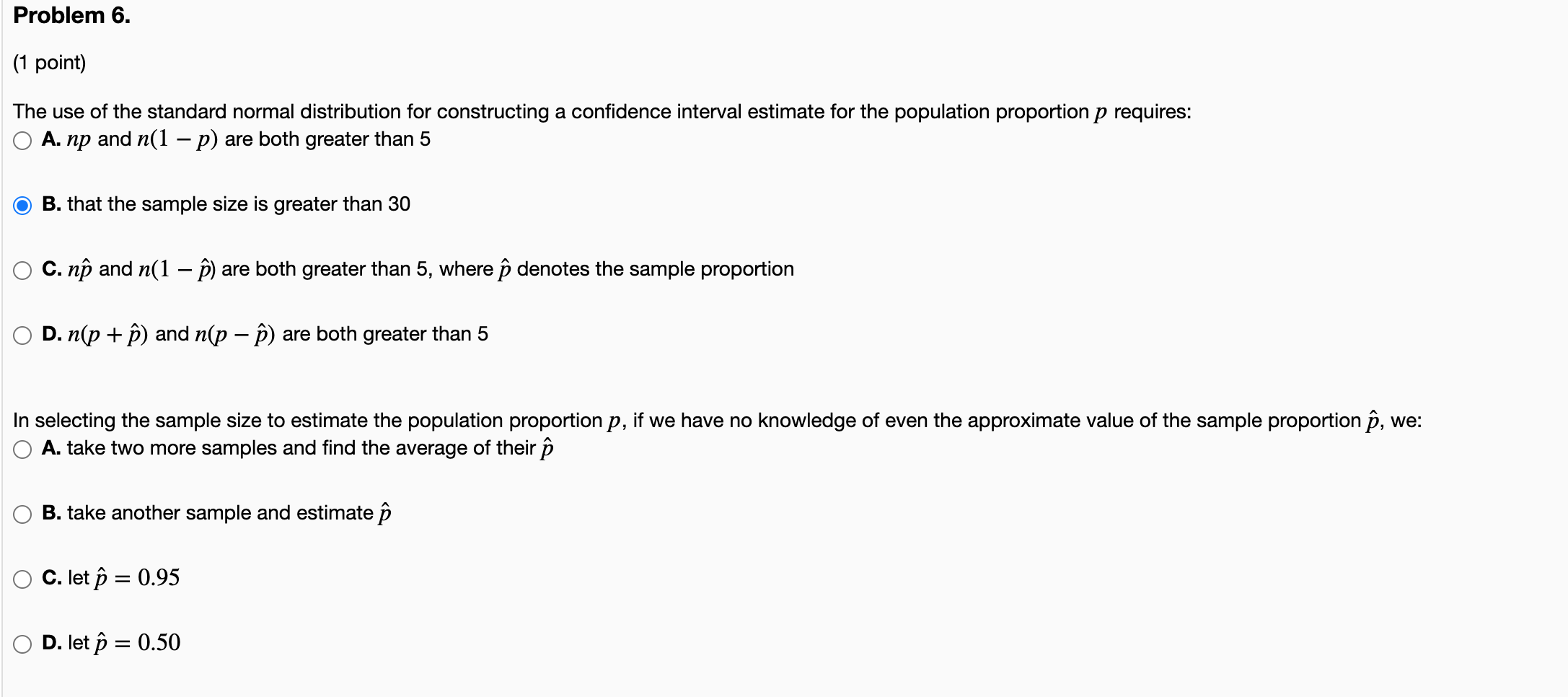 Solved Problem 6. (1 point) The use of the standard normal | Chegg.com