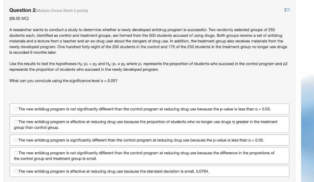Solved Question 2 Multiple Choice Worth 5 points) (06.05 MC) | Chegg.com