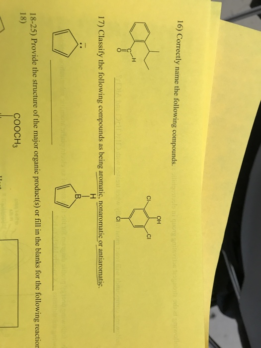 Solved 16) Correctly name the following compounds. ????" ?? | Chegg.com