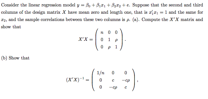 Consider the linear regression model y = Be + B121 + | Chegg.com