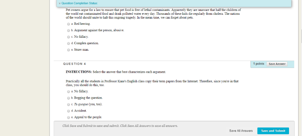 Solved * Question Completion Status: Pet owners argue for a | Chegg.com