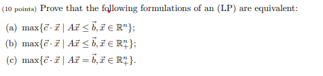 Solved (10 points) Prove that the following formulations of | Chegg.com
