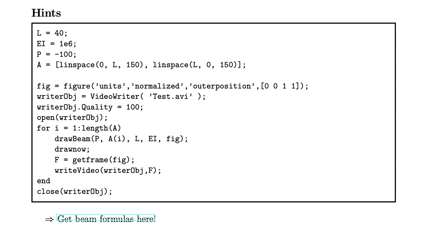 Solved Problem Flying solo, you will write a MATLAB program | Chegg.com