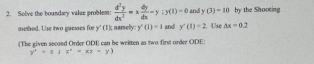 Solved 2. Solve the boundary value problem: | Chegg.com