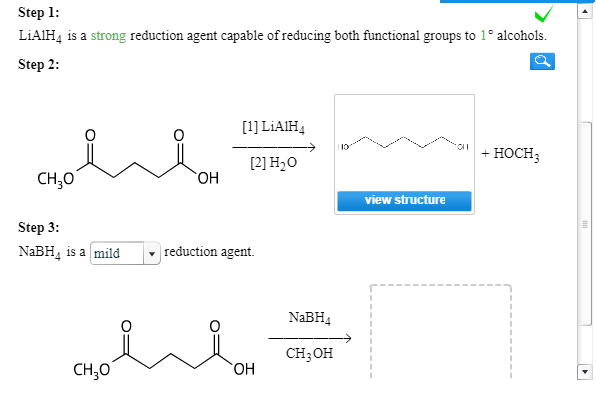 Solved Step 1: LiAlH4 is a strong reduction agent capable of | Chegg.com