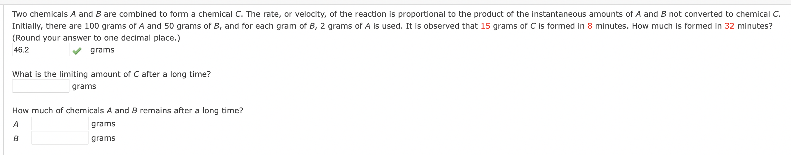 Solved (Round your answer to one decimal place.) grams What | Chegg.com