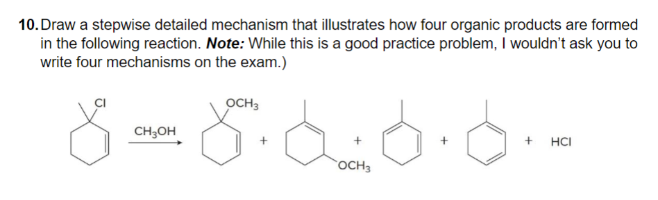 Solved Draw a stepwise detailed mechanism that illustrates | Chegg.com