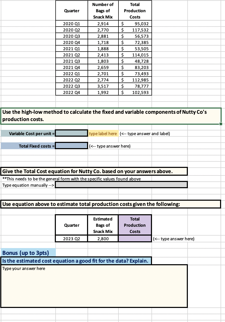 Solved \begin{tabular}{|c|c|cr|} \hline Quarter & | Chegg.com