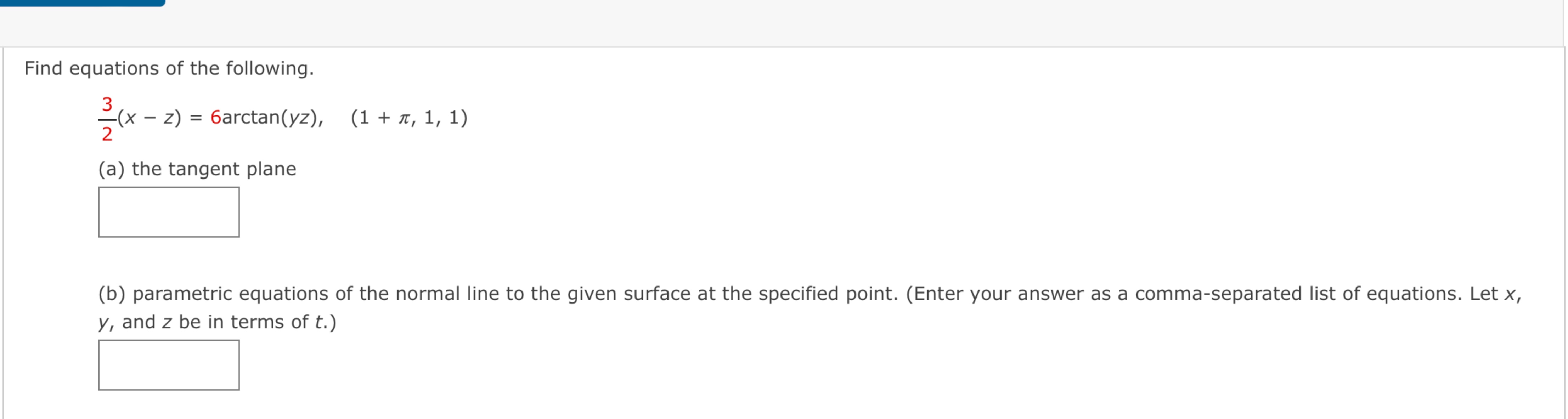 Solved Find equations of the | Chegg.com