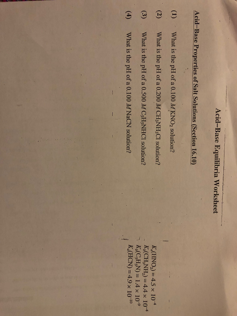 Solved Acid Base Equilibria Worksheet Acid Base Properties Chegg solved-acid-base-equilibria-worksheet-acid-base-properties-chegg