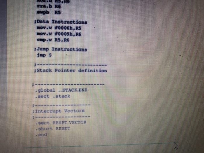 Solved -cdecls C.LIST.nsp430.h .text .retain .retainrefs | Chegg.com